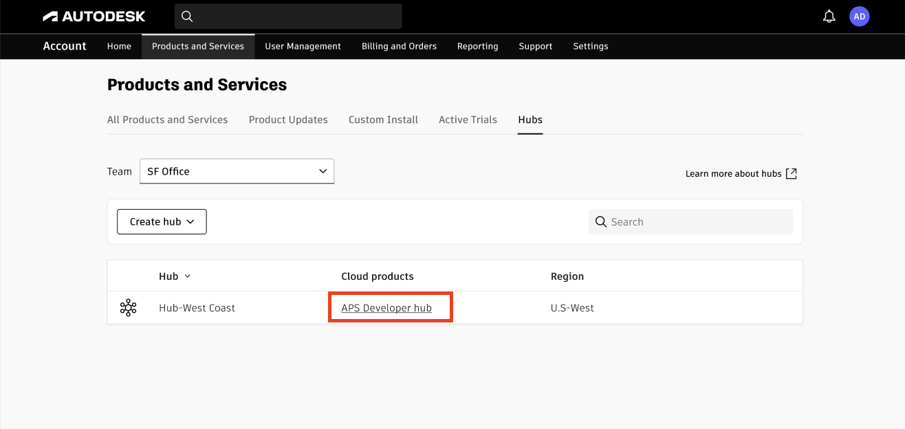How to Create a Developer Hub and Migrate Your Applications | Autodesk Platform Services